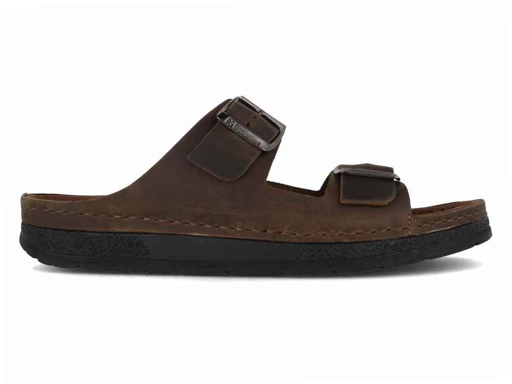 Berkemann BERKINA Men Leather Sandals | Adam, Olive | Free US Shipping