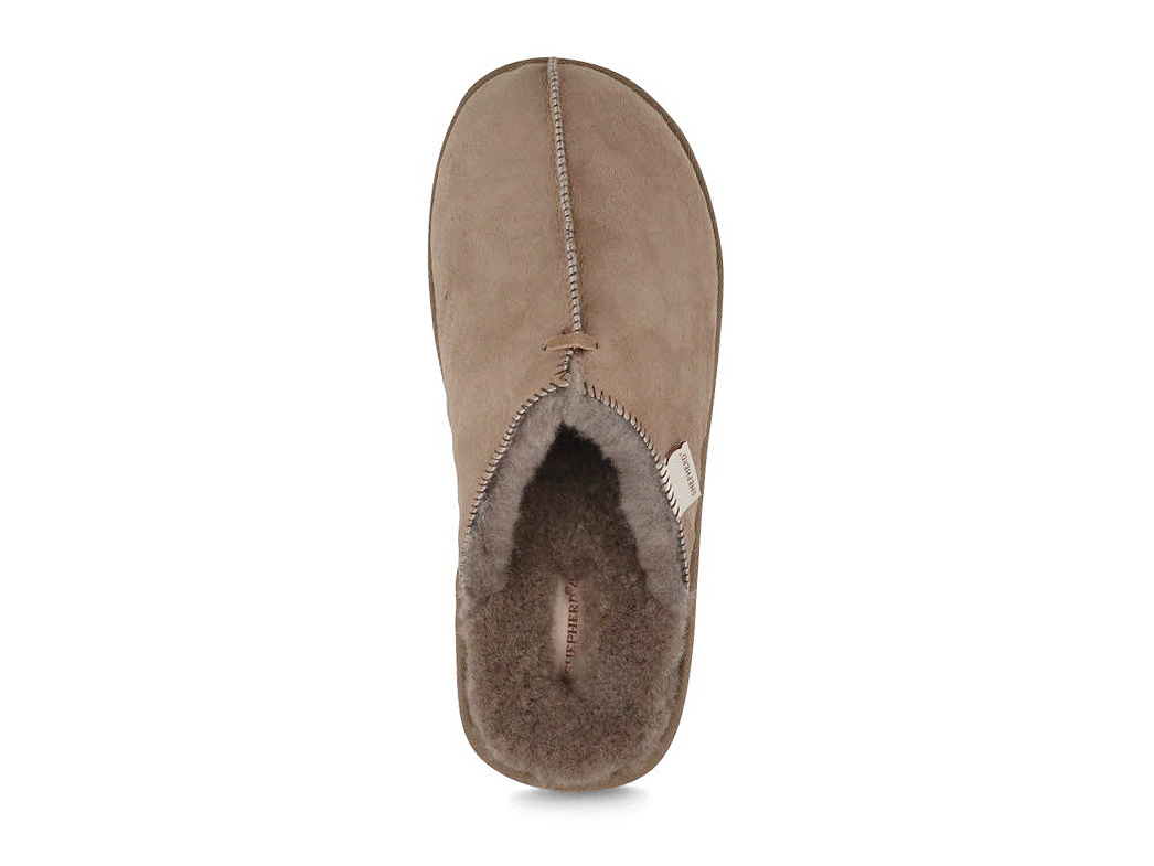 SHEPHERD Men Lambskin Slippers | Hugo, Stone