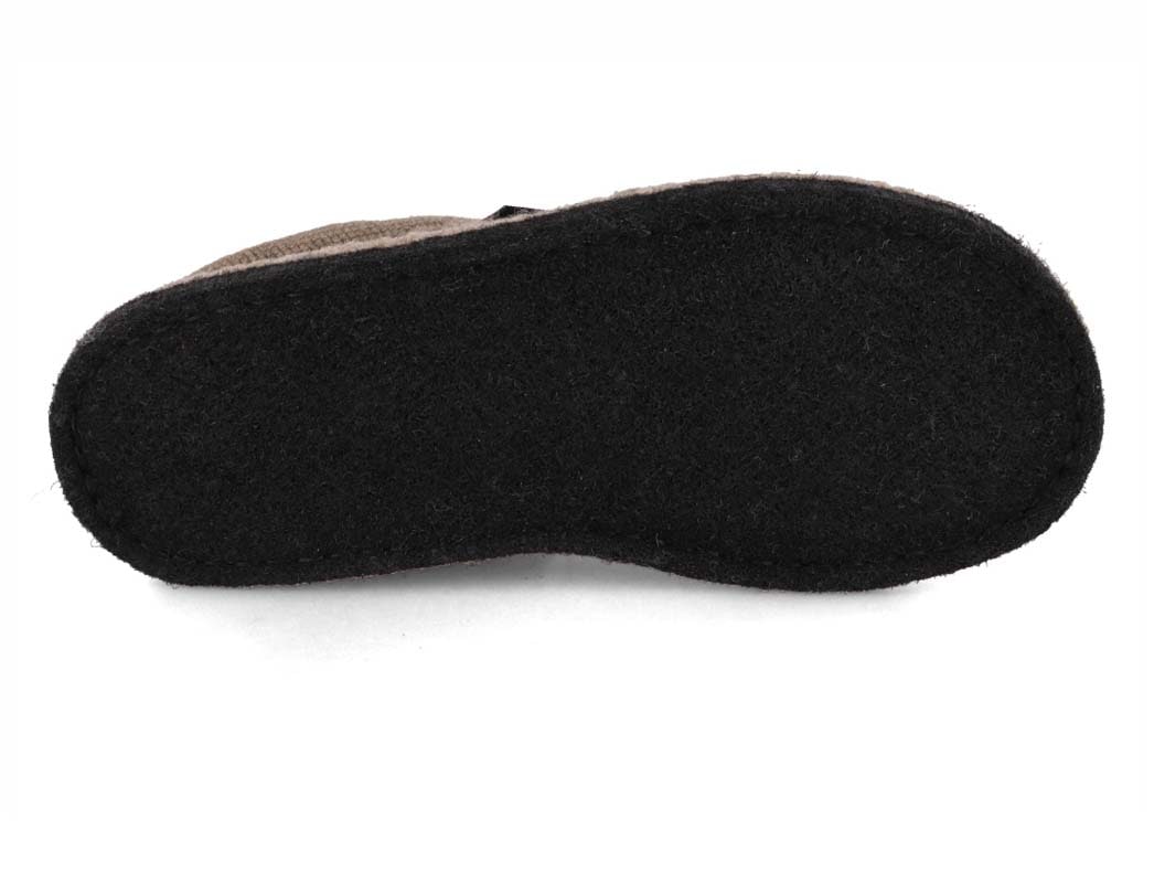 HAFLINGER Boiled Wool Slippers | Flair Viola, Beige