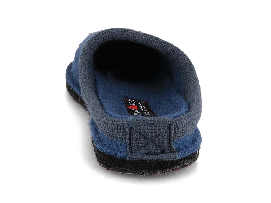 HAFLINGER Boiled Wool Slippers | Flair Choupette, blue|