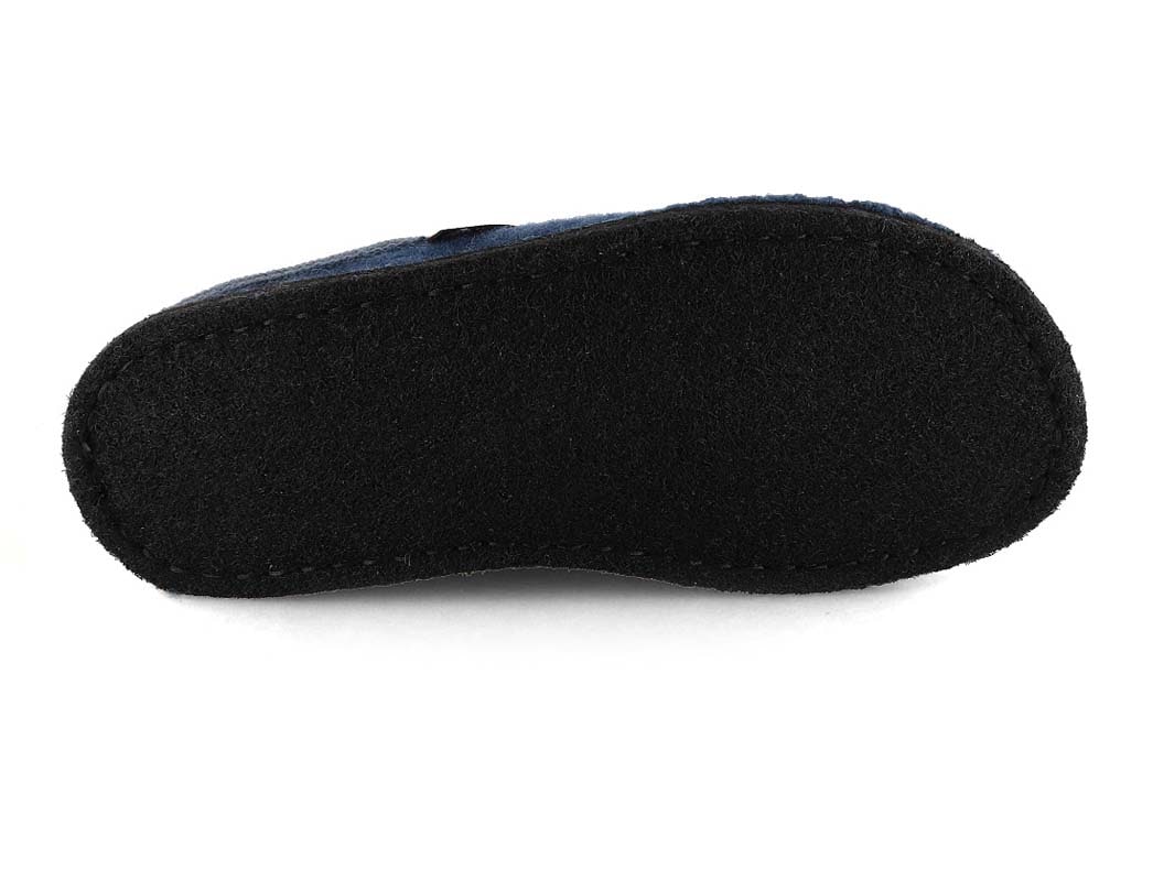 HAFLINGER Boiled Wool Slippers | Flair Choupette, blue|
