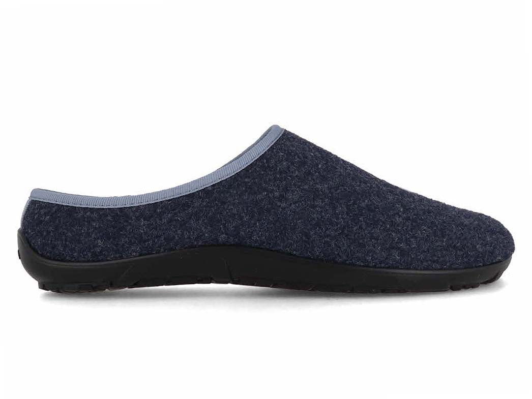 Tuffeln® Barefoot Wool Slippers | Zero-Drop, blue,