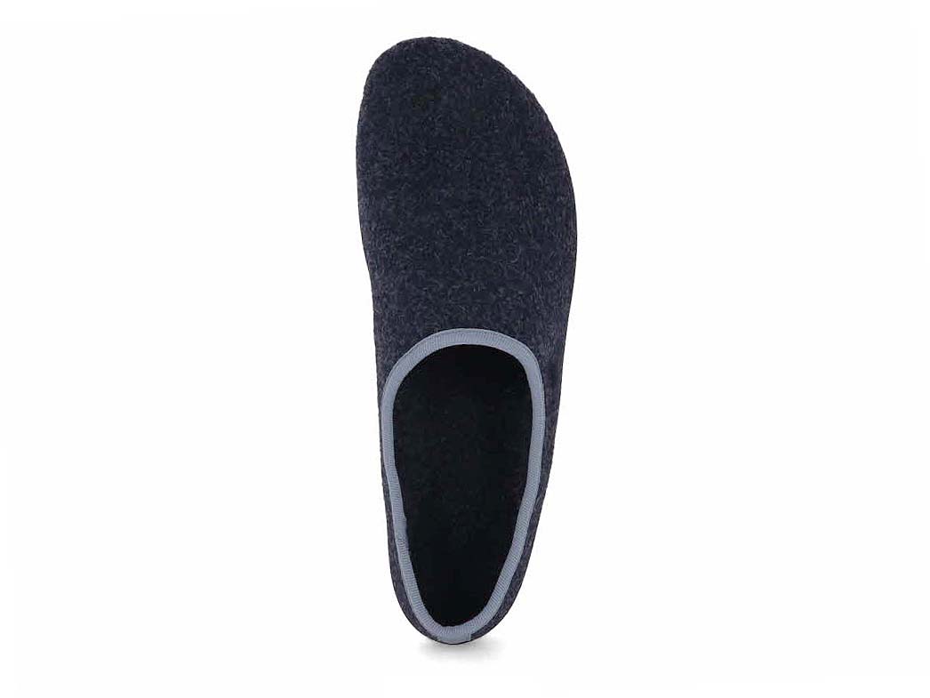 Tuffeln® Barefoot Wool Slippers | Zero-Drop, blue,