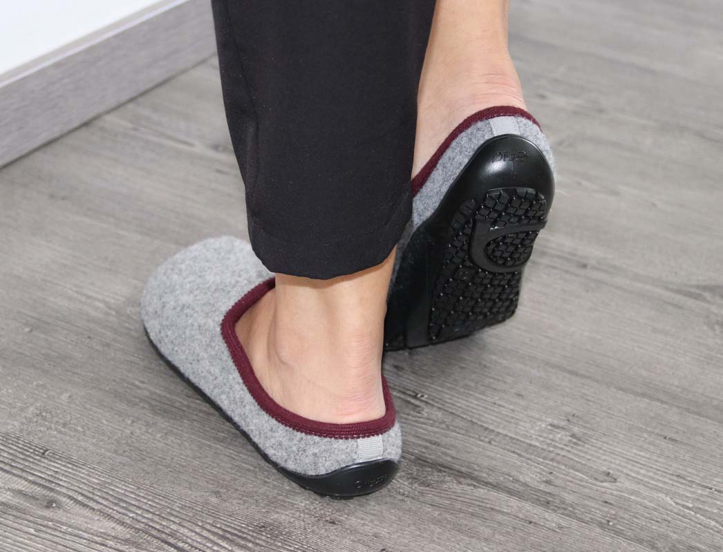 Tuffeln® Barefoot Wool Slippers | Zero-Drop, dark grey