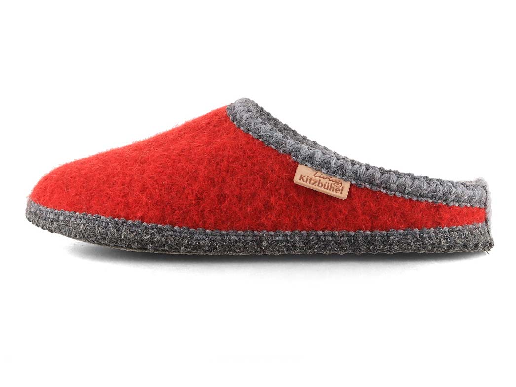 Living Kitzbühel Women Slippers| Uni crochet, Red