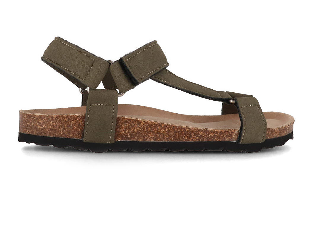 Thies Women Vegan Sandals | Eco Bio Trek, Khaki