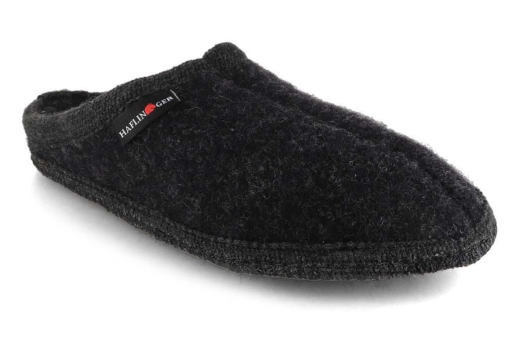HAFLINGER | Unisex Wool Slipper Alaska, Graphite