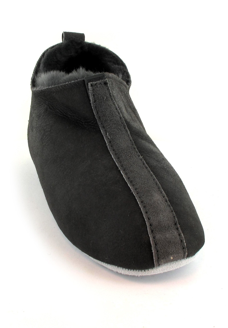 SHEPHERD | Sheepskin Slipper Henrik,Antique/Asphalt