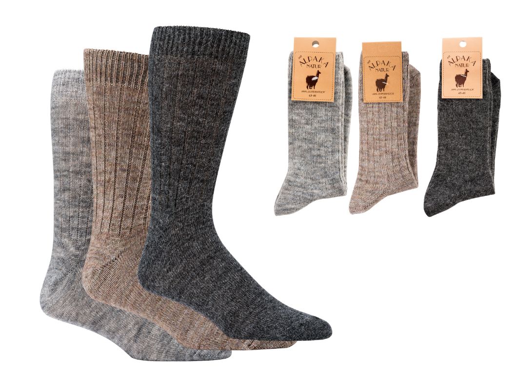 Premium Alpaca Wool Socks | Anthracite ma. washable