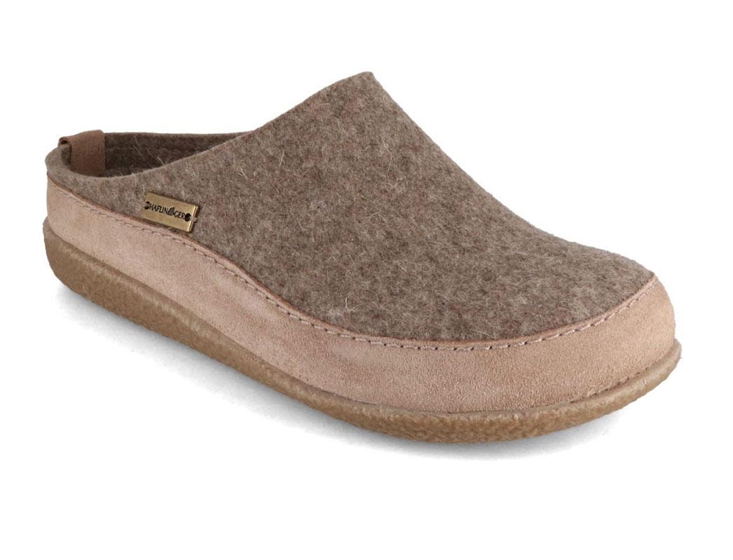 HAFLINGER | Wool Felt Clog Blizzard Skane, Turf
