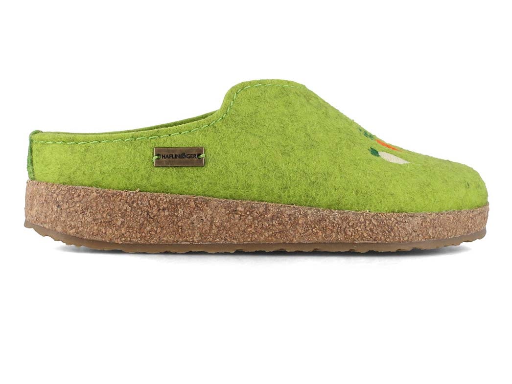 HAFLINGER Apllication Felt Slippers | Grizzly Rübli