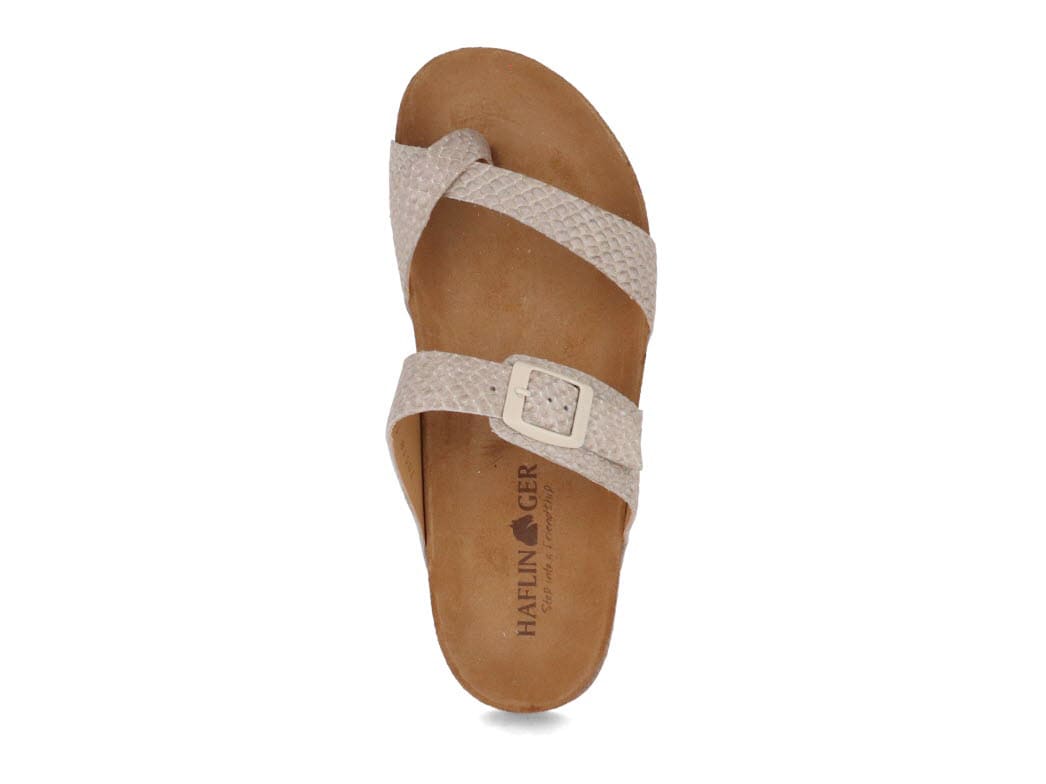 HAFLINGER Women Toe Separator Sandals |Bio Juno, Sand
