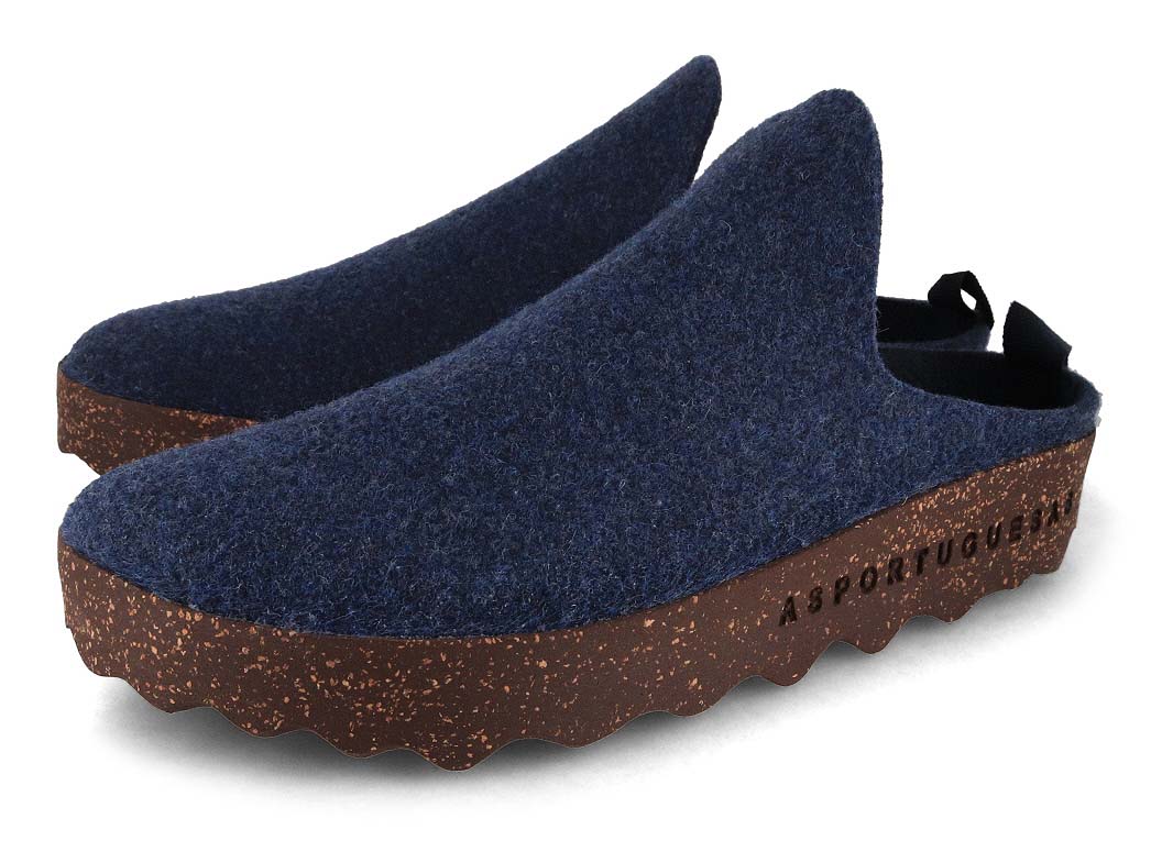 Living Kitzbühel Men Felt Clogs | Come, Blue