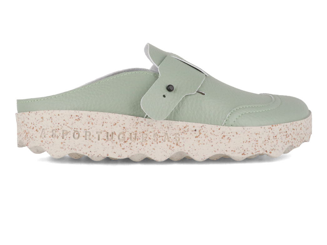 ASPORTUGUESAS Women Clogs | City Line Cole, Green