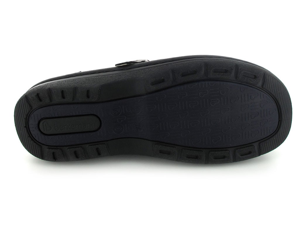 BERKEMANN Berkoflex | Leather Clog Max, Black