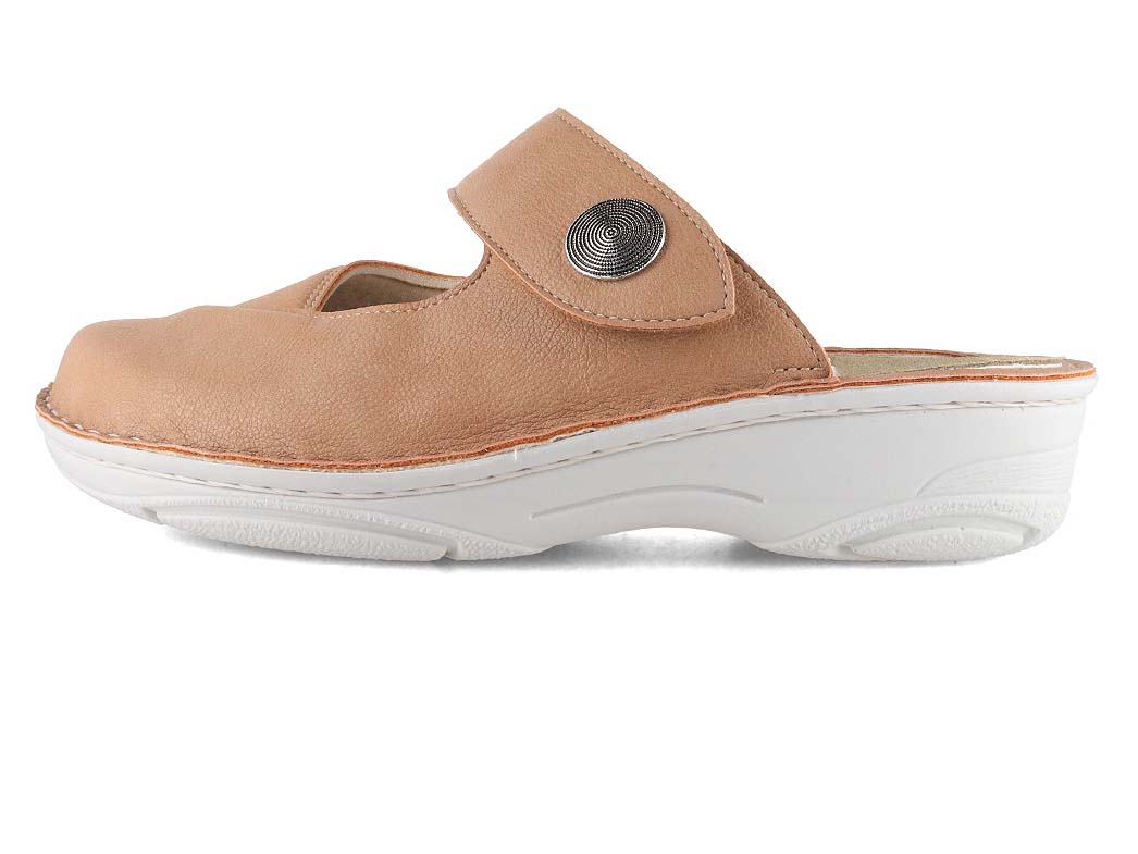 Berkemann Adjustable leather Clogs | Heliane, beige