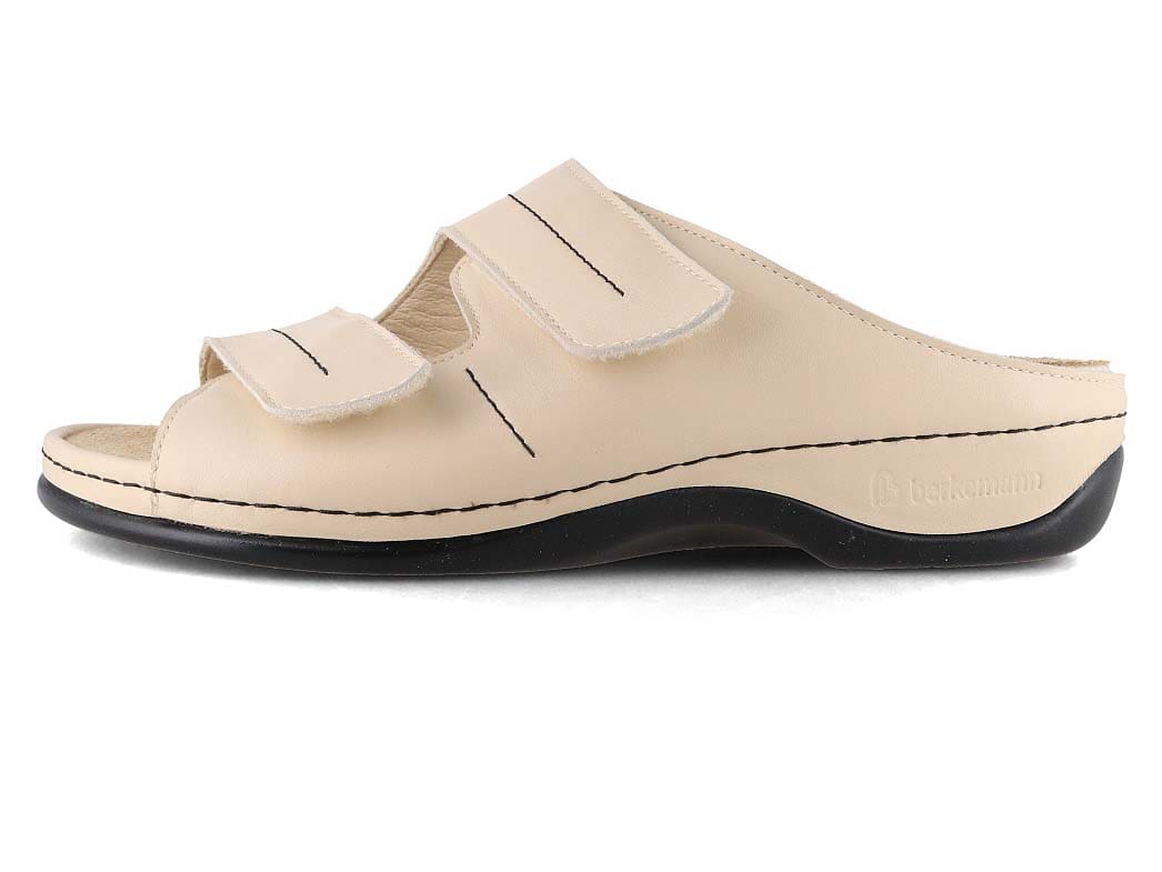 Berkemann Velcro Slippers | Daria, Cream