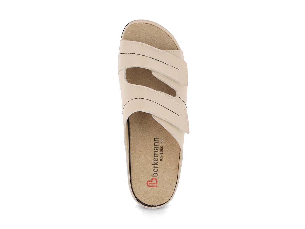Berkemann Velcro Slippers | Daria, Cream