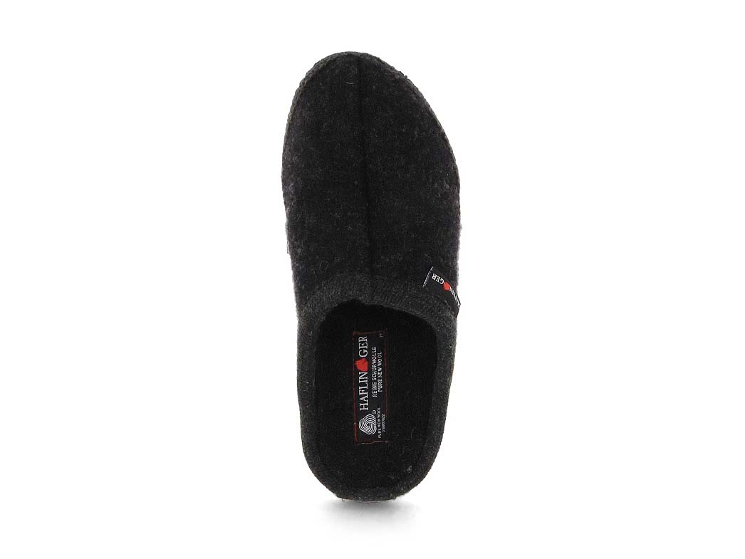 HAFLINGER | Unisex Wool Slipper Alaska, Graphite