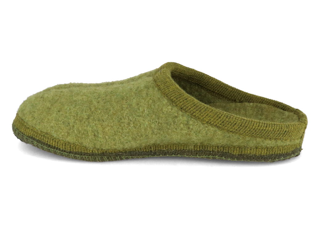 HAFLINGER | Wool Slipper Alaska, Alpine Green | Express