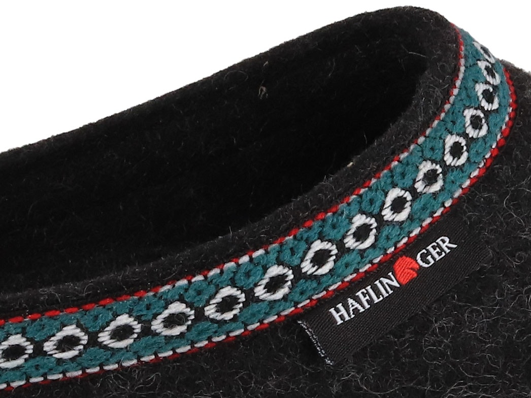 HAFLINGER Unisex Felt Clogs | Grizzly Franzl, graphite