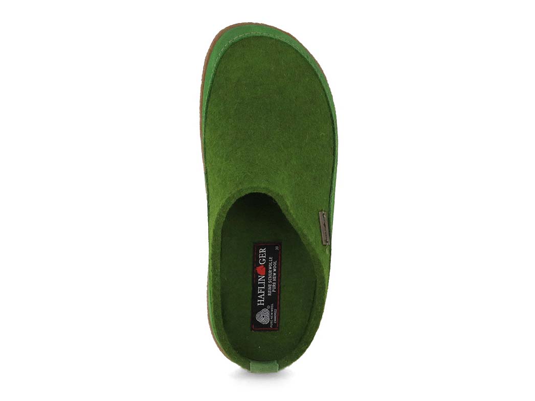 HAFLINGER Men Women Felt Clogs |Blizzard Skane, Green