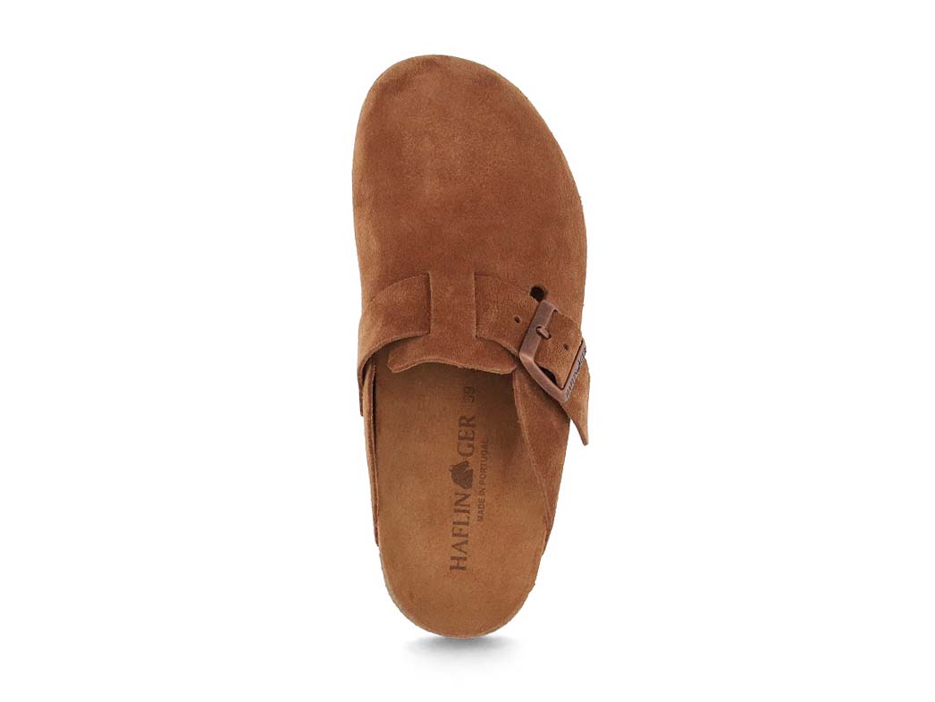 HAFLINGER Leather Clogs | Porto, Cognac | Buy Now