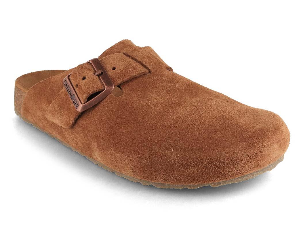 HAFLINGER Leather Clogs | Porto, Cognac | Buy Now