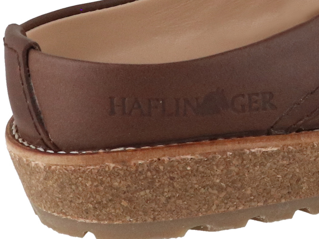 HAFLINGER Men Women Clogs | Travel Classic, Dark Brown