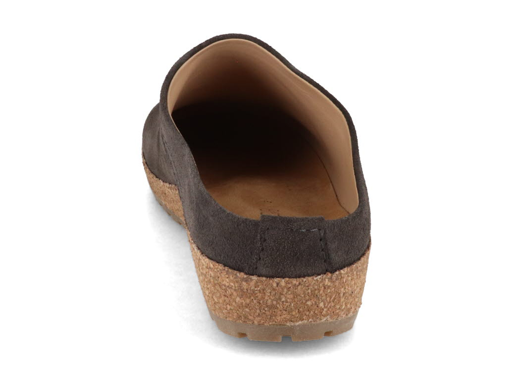 HAFLINGER Men Women Nubuck Clogs | Malmö, Graphite|