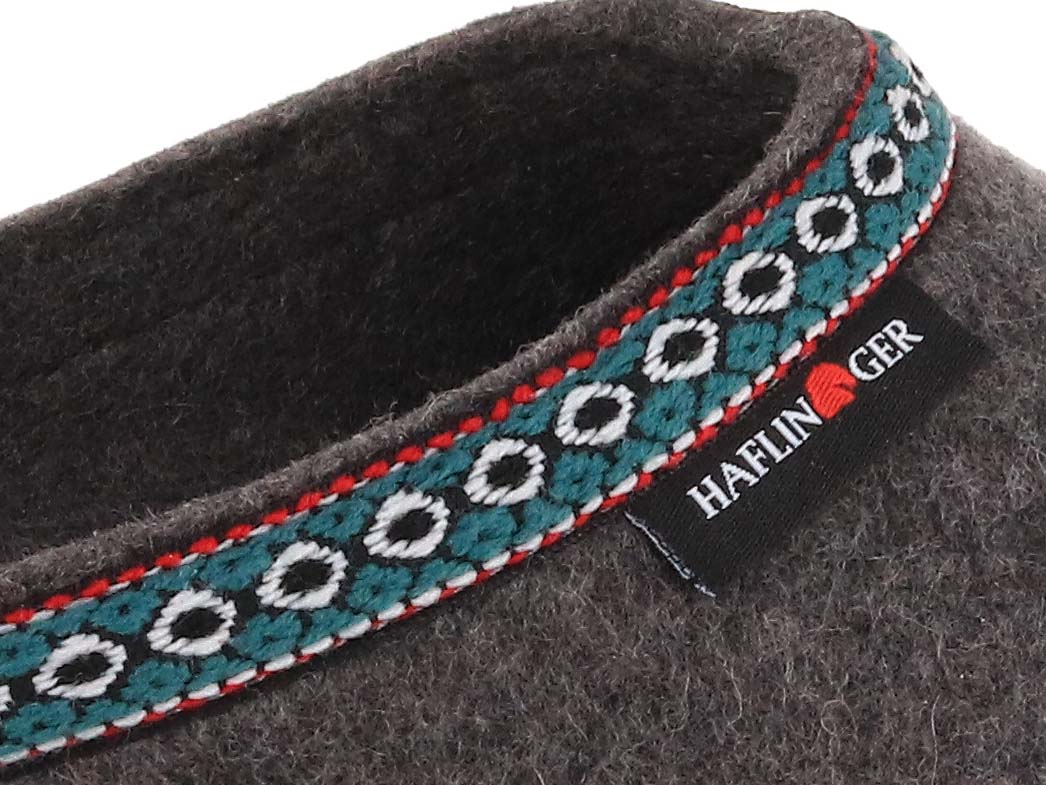 HAFLINGER® Slippers with Arch Support GZ Franzl, anthra