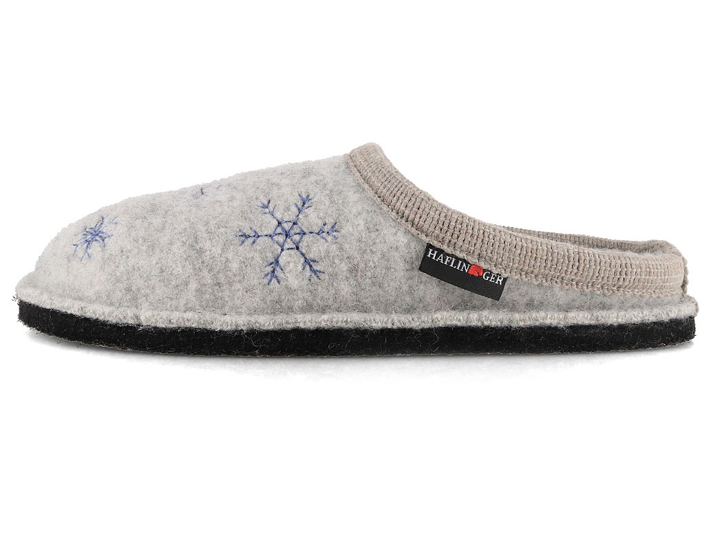 HAFLINGER wool slippers | Flair Olaf, stone cream