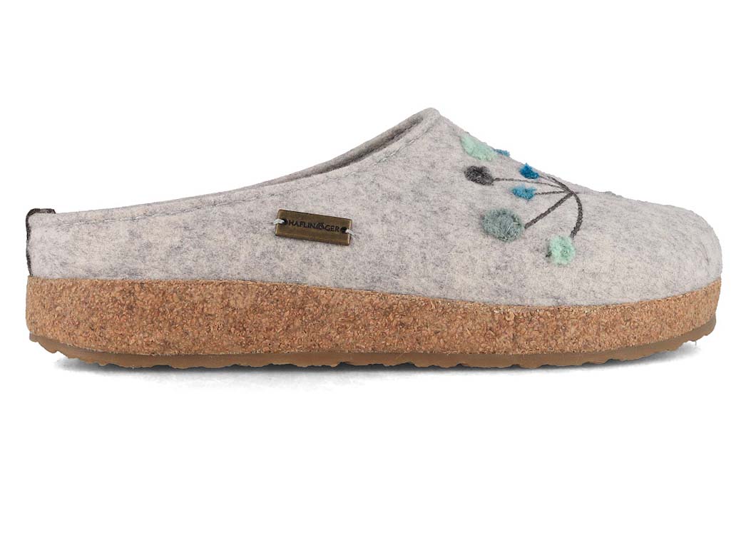 HAFLINGER Women Felt Clogs | Grizzly Amaya, Gray