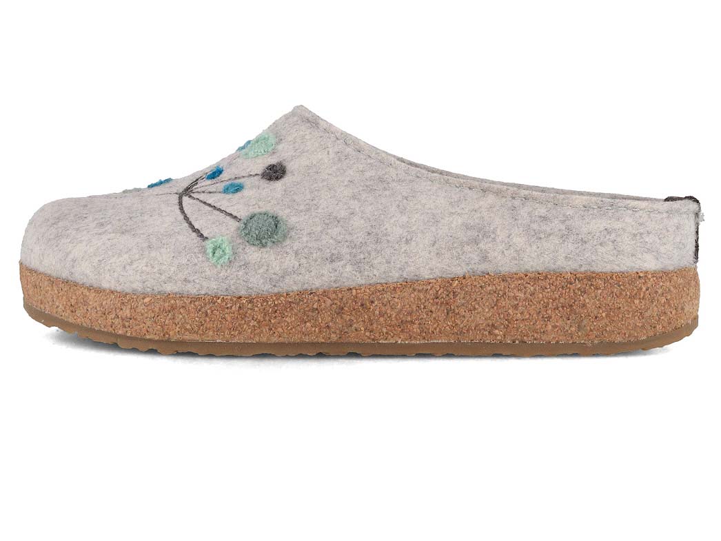 HAFLINGER Women Felt Clogs | Grizzly Amaya, Gray