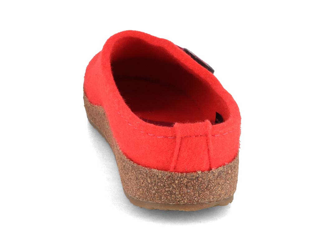 HAFLINGER Women Felt Clogs | Grizzly Kanon, Coral