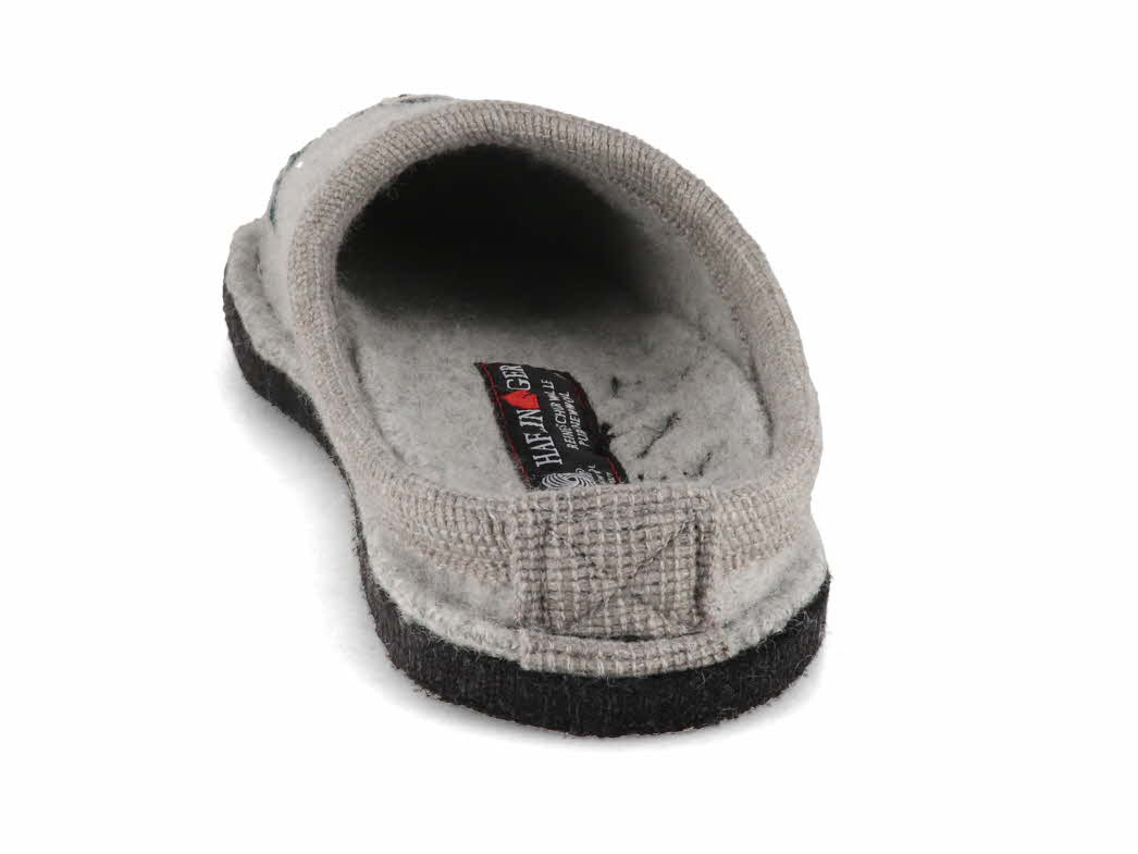 HAFLINGER Felt Slippers | Flair Songbird,Stone Gray | F