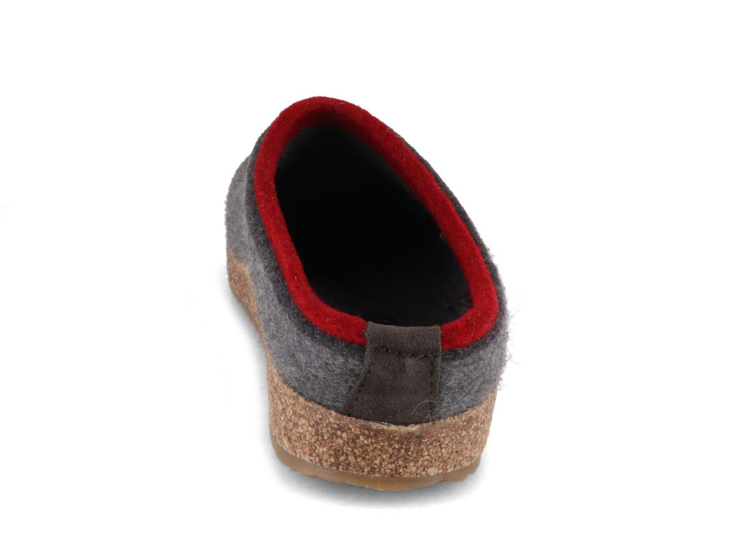 HAFLINGER Women Men Clog | Grizzly Kris, Anthracite