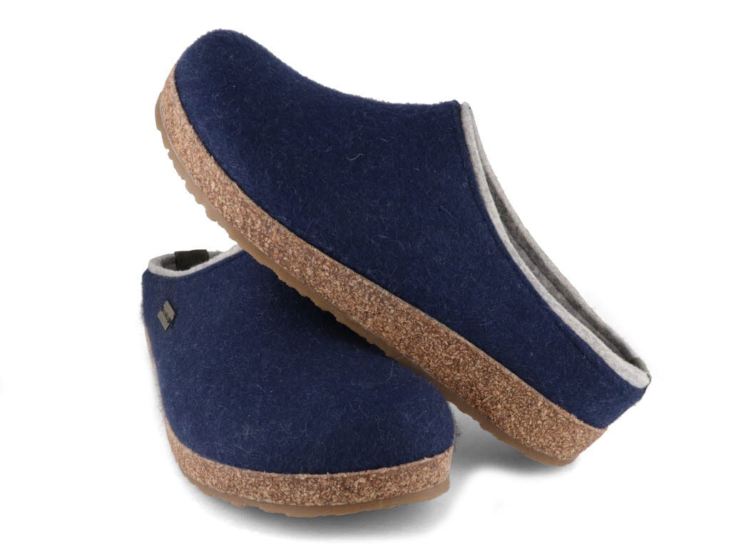 HAFLINGER Women Men Felt Clogs| Grizzly Kris, Jeans