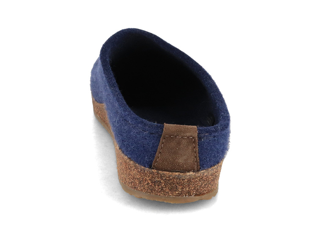 HAFLINGER Felt Slippers | Happiness on the Slopes| blue
