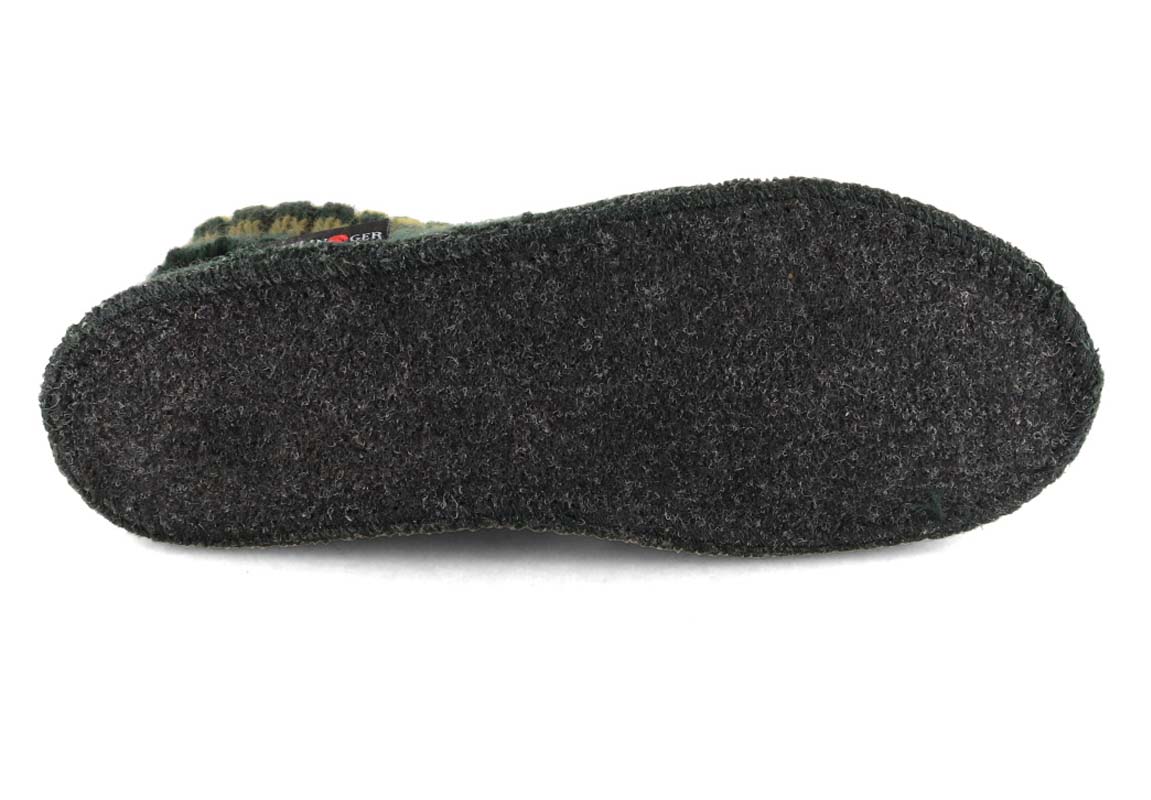 HAFLINGER Women Wool Slipper Boots | Paul, Moss