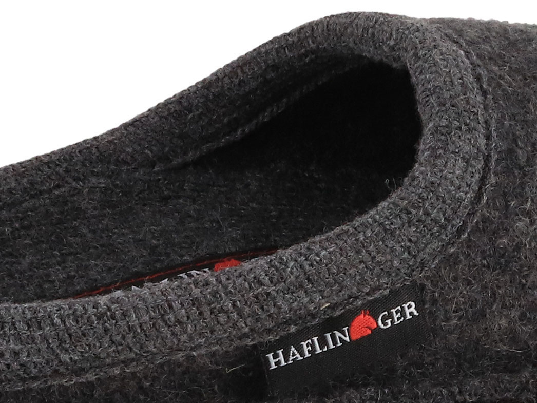 HAFLINGER wool slippers | Flair Wine Time anthracite