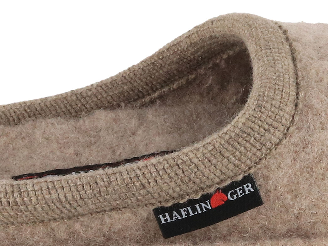 HAFLINGER Women Felt Slippers | Flair Wine Time, Beige|