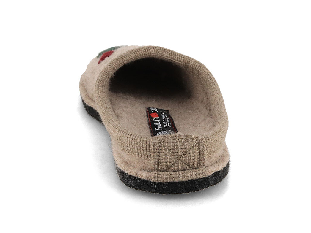 HAFLINGER Women Felt Slippers | Flair Wine Time, Beige|
