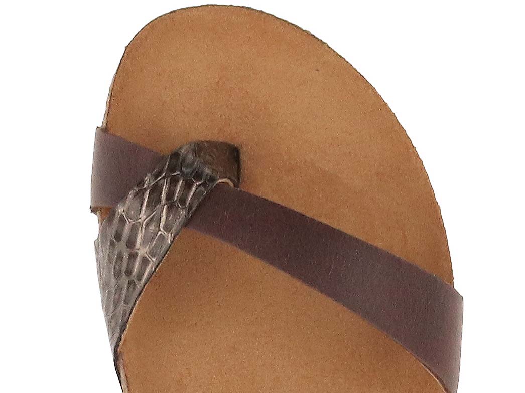 HAFLINGER Women Toe Separator Sandals |Bio Juno, brown|