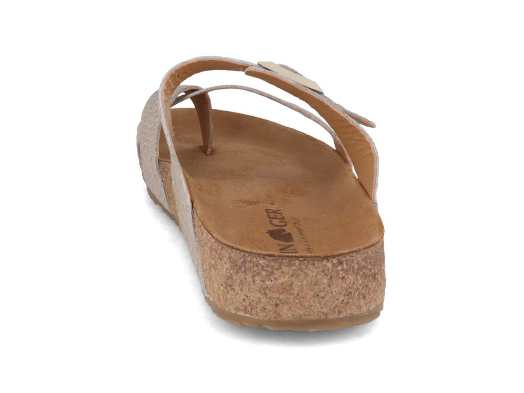 HAFLINGER Women Toe Separator Sandals |Bio Juno, Sand