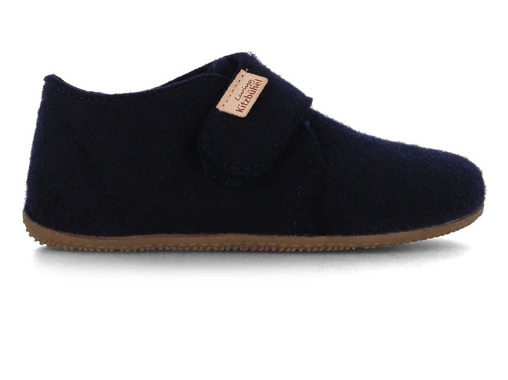 Living Kitzbühel Velcro | Felt Slippers, Media Blue
