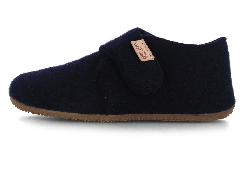 Living Kitzbühel Velcro | Felt Slippers, Media Blue