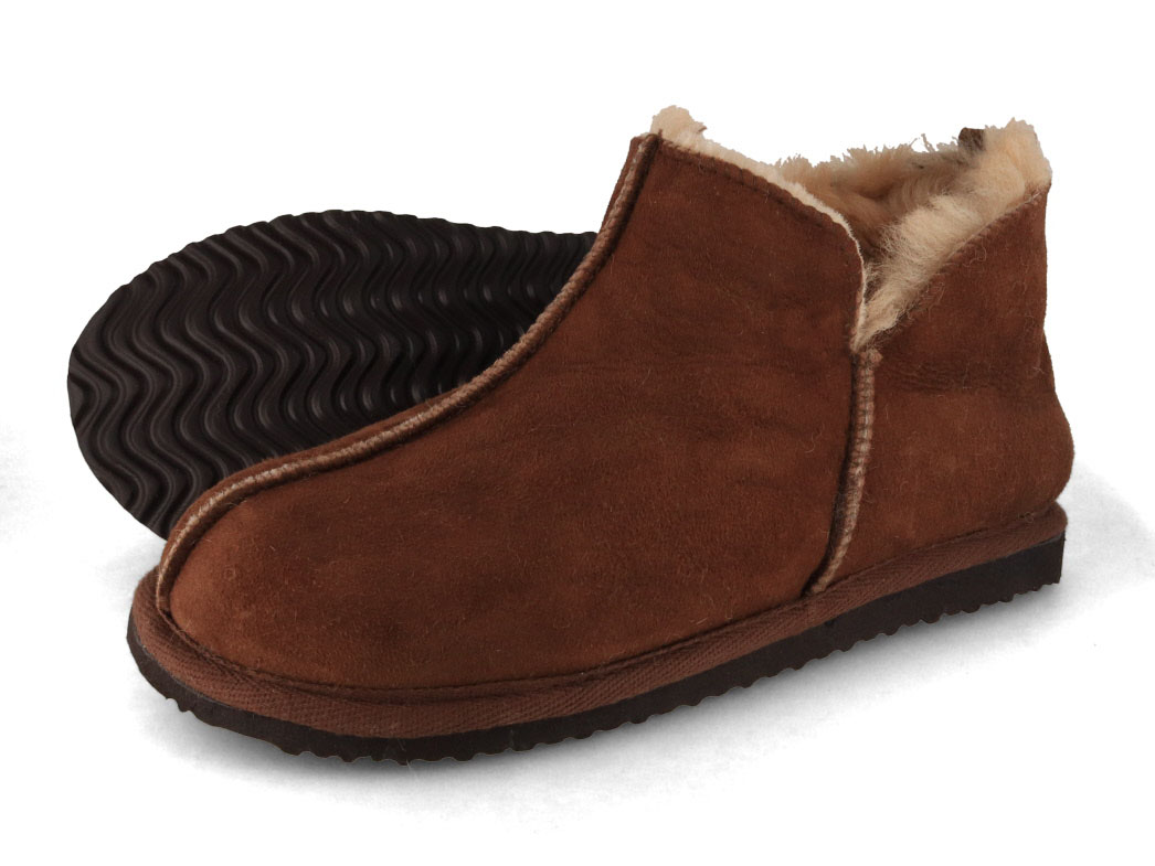 Lammbock® luxurious Slippers | Shearlock, Cognac