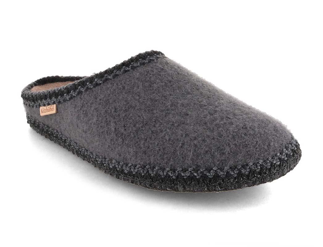 Living Kitzbühel Men Women Slippers| Uni crochet, Grey|