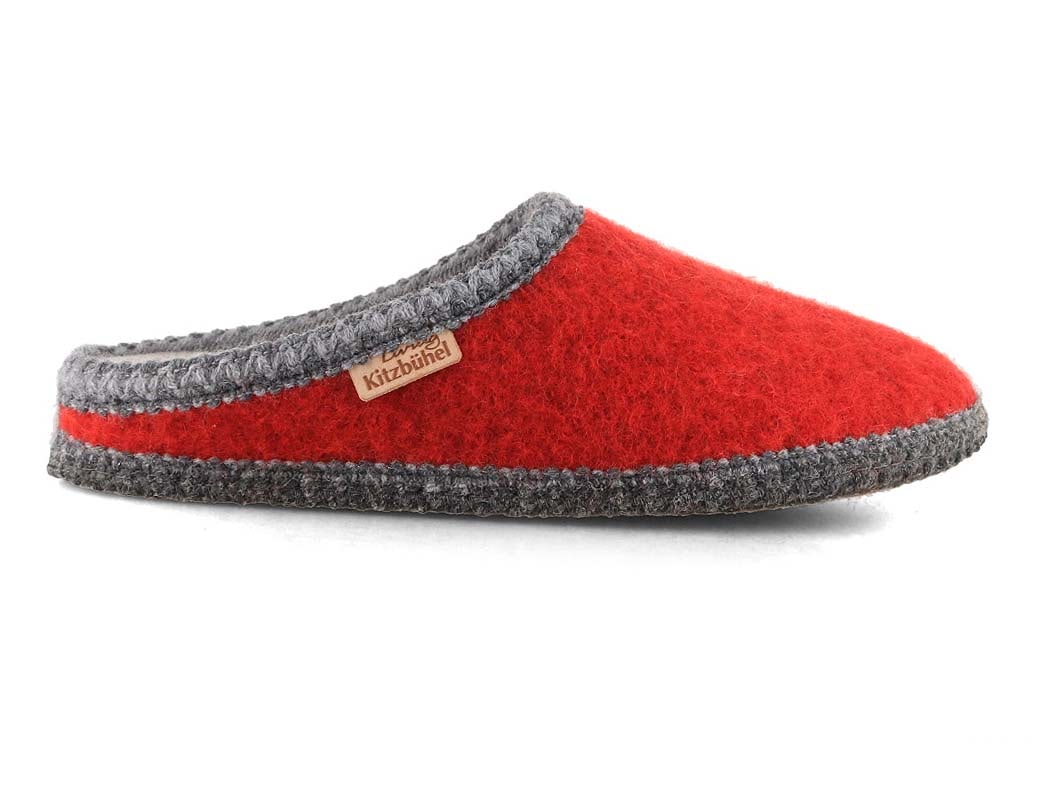 Living Kitzbühel Women Slippers| Uni crochet, Red